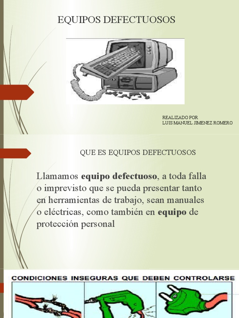 Equipos Defectuosos | PDF