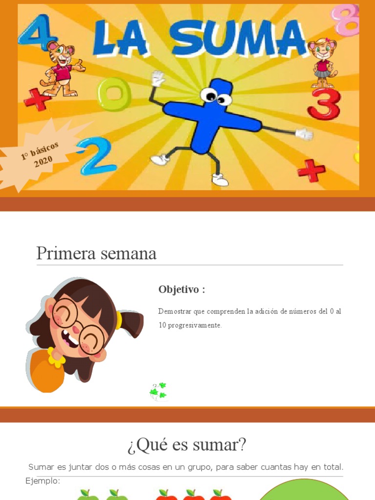 Introducción a la Suma para Niños | PDF