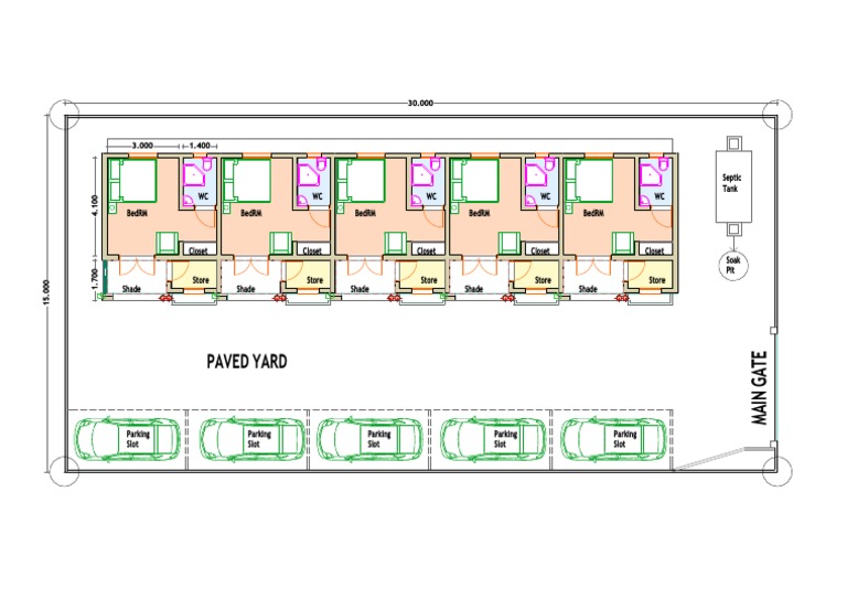 Sepiteng WC and Arton Strip Parking Layout | PDF