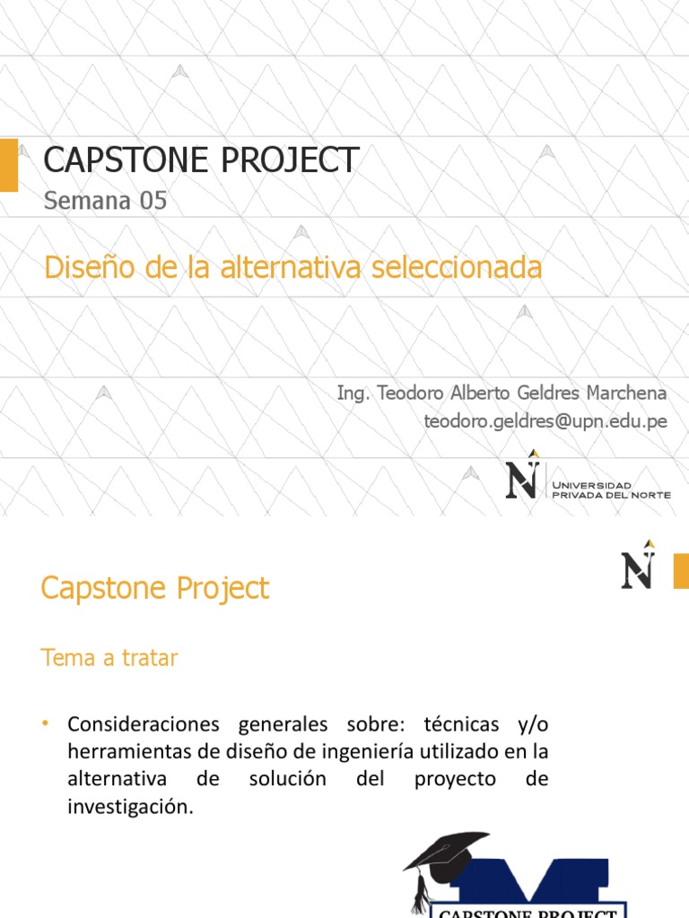 Diseño de Alternativa en Proyecto Capstone | PDF