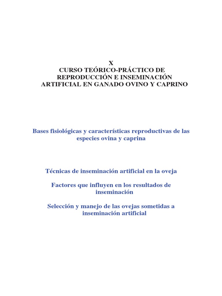1.reproduccion Ovina y Caprina PDF | PDF | Testículo | Semen