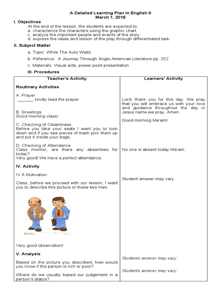 DLP While The Auto Waits | PDF | O. Henry | Prayer