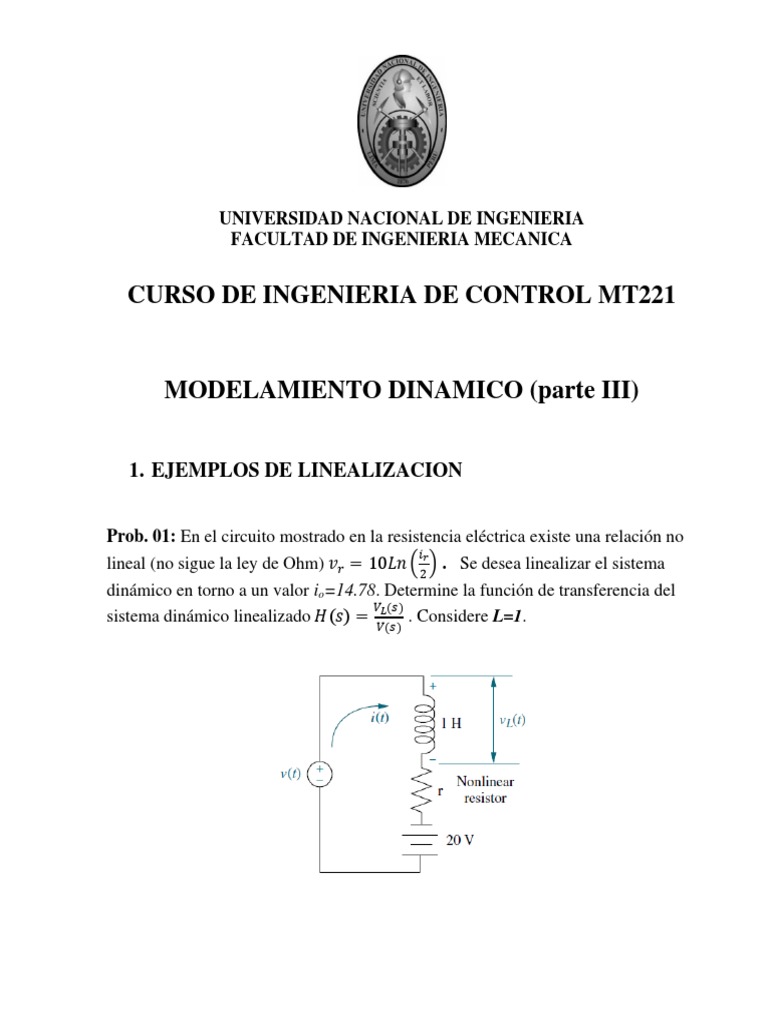 Linealizacion | PDF | Matemáticas Aplicadas | Física