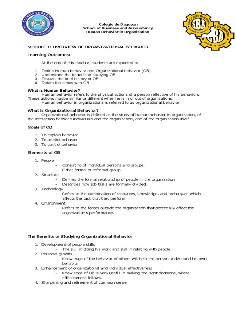 Understanding Organizational Behavior: An Introduction to Human ...