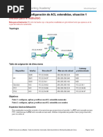 5.4.13 Packet Tracer - Configure Extended IPv4 ACLs - Scenario 2 - ILM | PDF | Dirección IP ...
