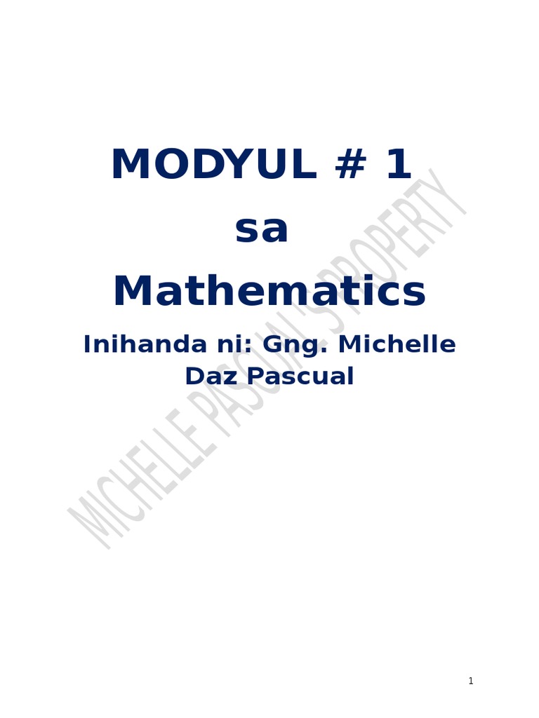 MODULE 1 - Numbers 1-10000 PDF | PDF