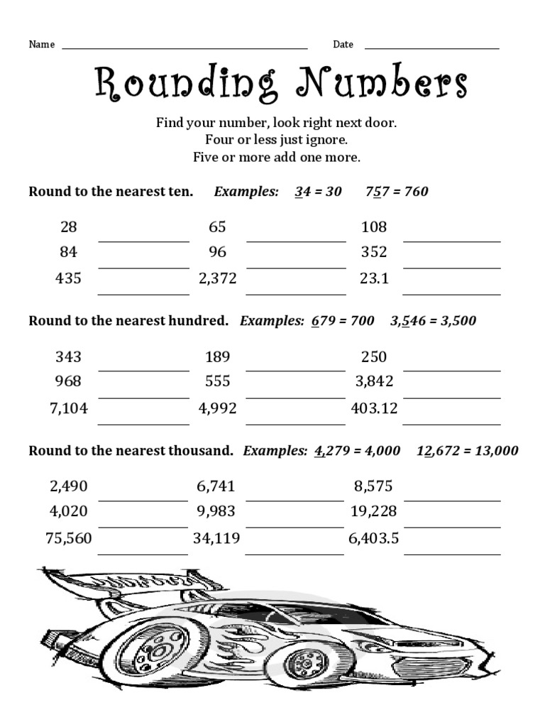 Rounding Numberstothe 10 S 100 S 1000 S PDF