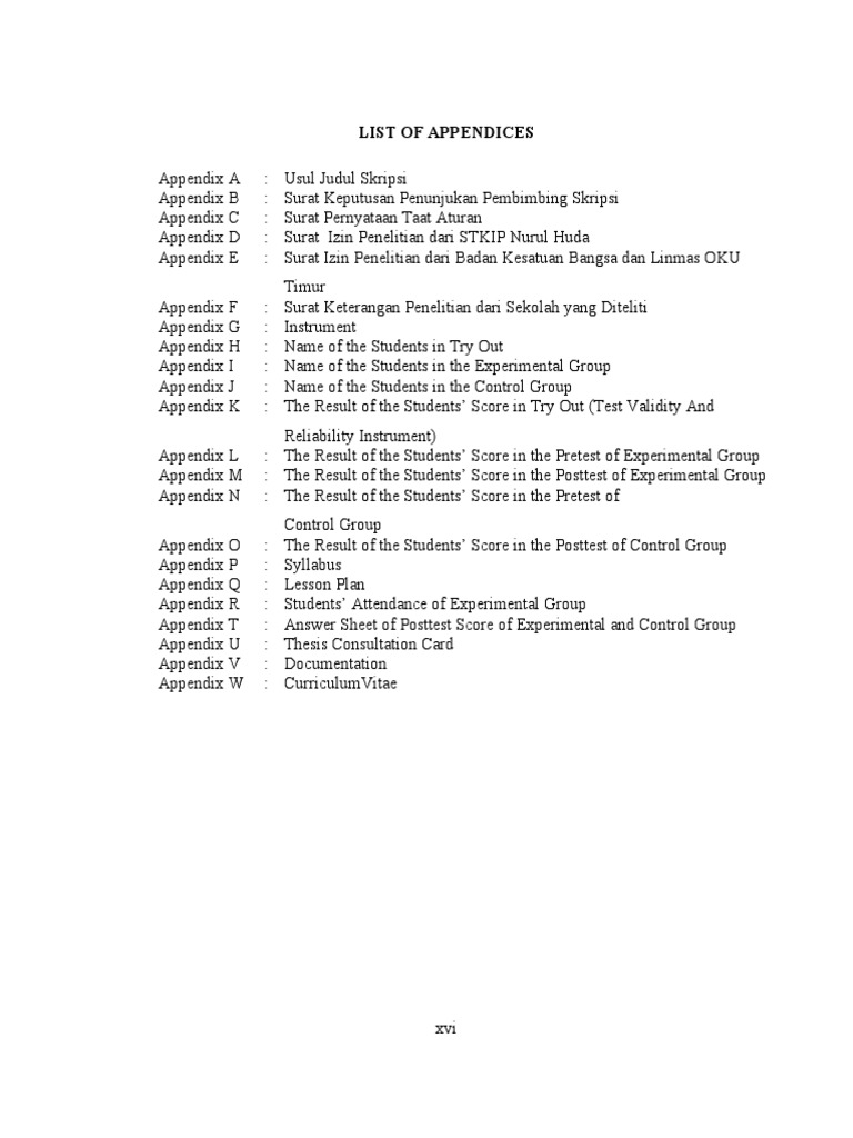 List of Appendices 2 | PDF