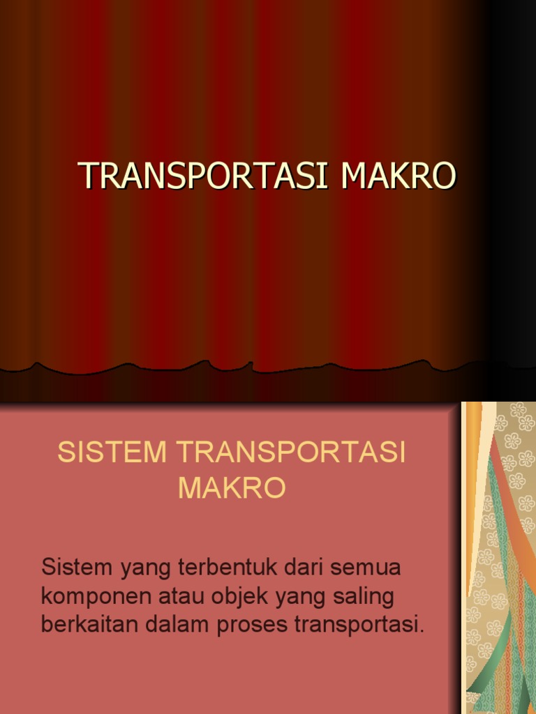 Transportasi Makro 3 | PDF