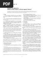 SOP - Seam Strength ASTM D1683 | PDF | Sewing | Textiles