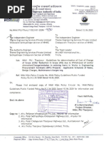 NHAI - Circular - Traffifc Congestion | PDF