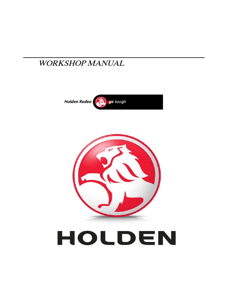 Holden rodeo parts manual store