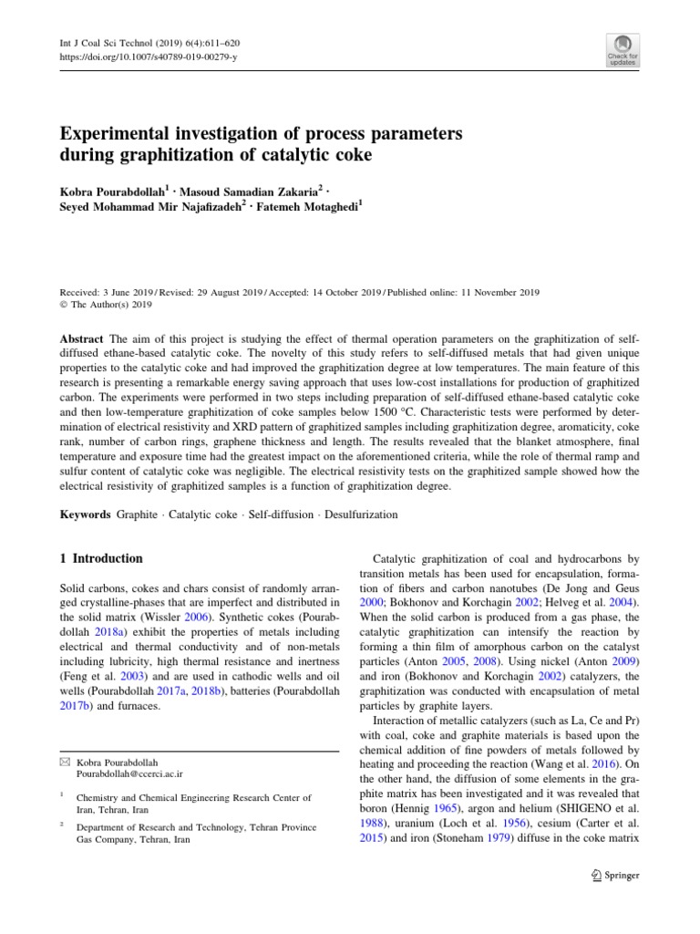 Experimental Investigation of Process Parameters During Graphitization ...