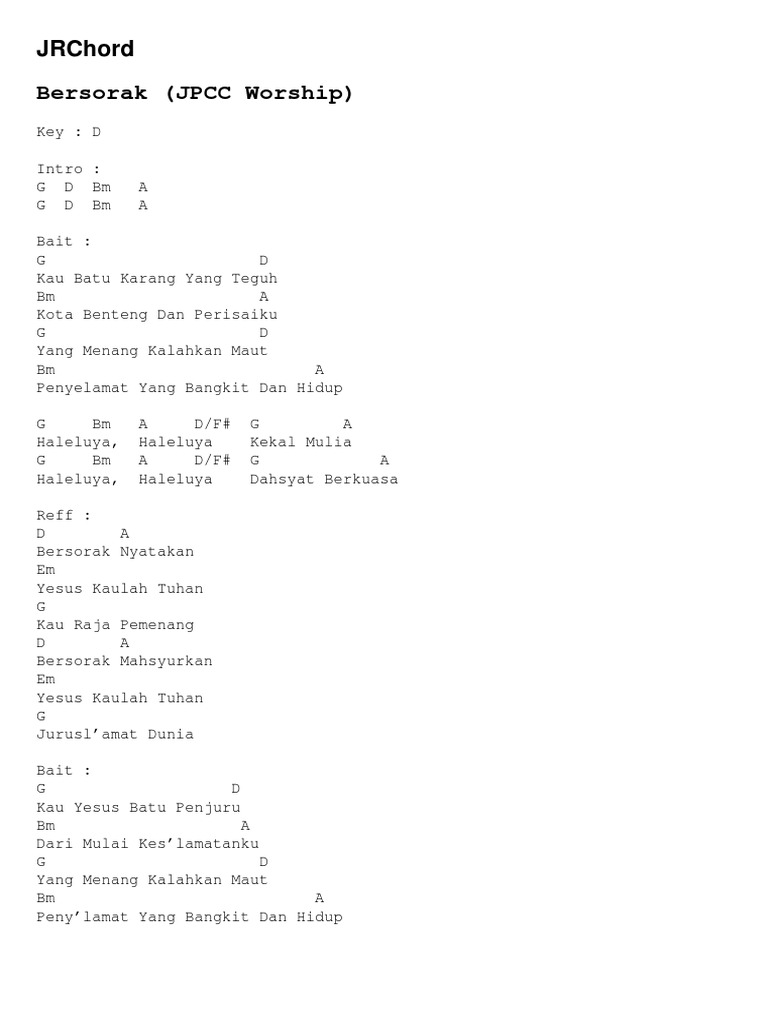 Bersorak JPCC Worship PDF | PDF
