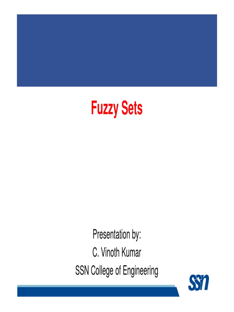 4.2 Fuzzy - Sets | PDF | Fuzzy Logic | Set (Mathematics)