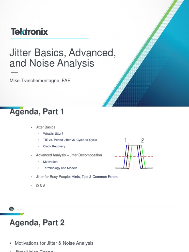 Jitter Basics Advanced PDF | PDF | Bandwidth (Signal Processing ...
