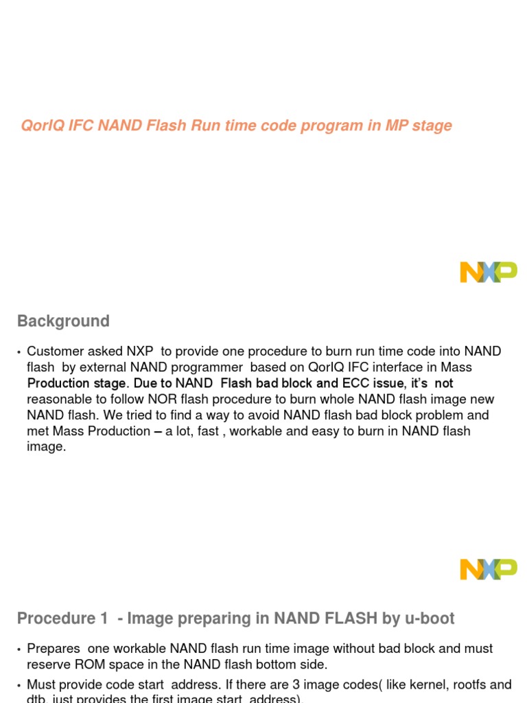 Qoriq Ifc Nand Flash Run Time Code Program in MP Stage | PDF | Flash Memory | Computer Data Storage