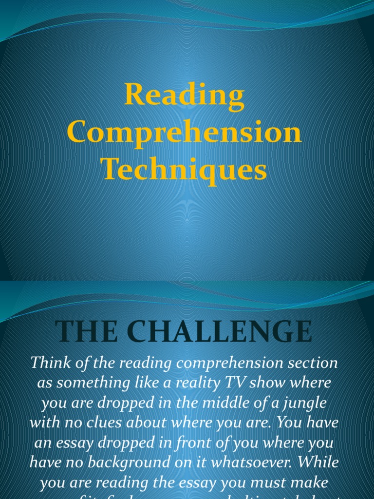 Reading Compre-Lecture | PDF | Essays | Persuasion