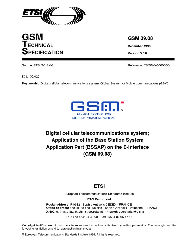 BSSAP Protocol | PDF | Information And Communications Technology ...
