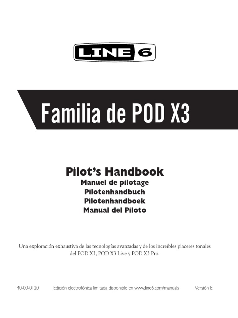 POD X3 Advanced Guide - Spanish PDF | PDF | Página de inicio ...