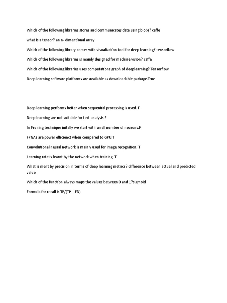 Deep Learning - Tools and Applications | PDF