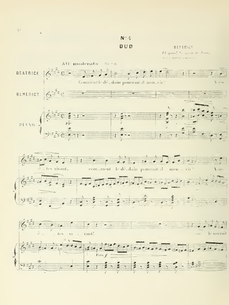 Berlioz - Beatrice Et Benedict (Duet Mezzo Tenor) | PDF