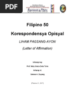 Application Letter (Tagalog) | PDF