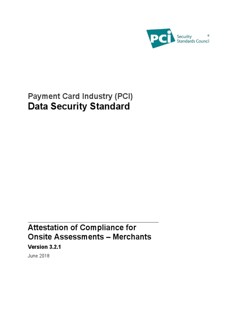 Data Security Standard: Payment Card Industry (PCI) | PDF | Payment ...
