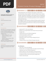 SAFe POPM Exam Sample Questions | PDF | Scrum (Software Development ...