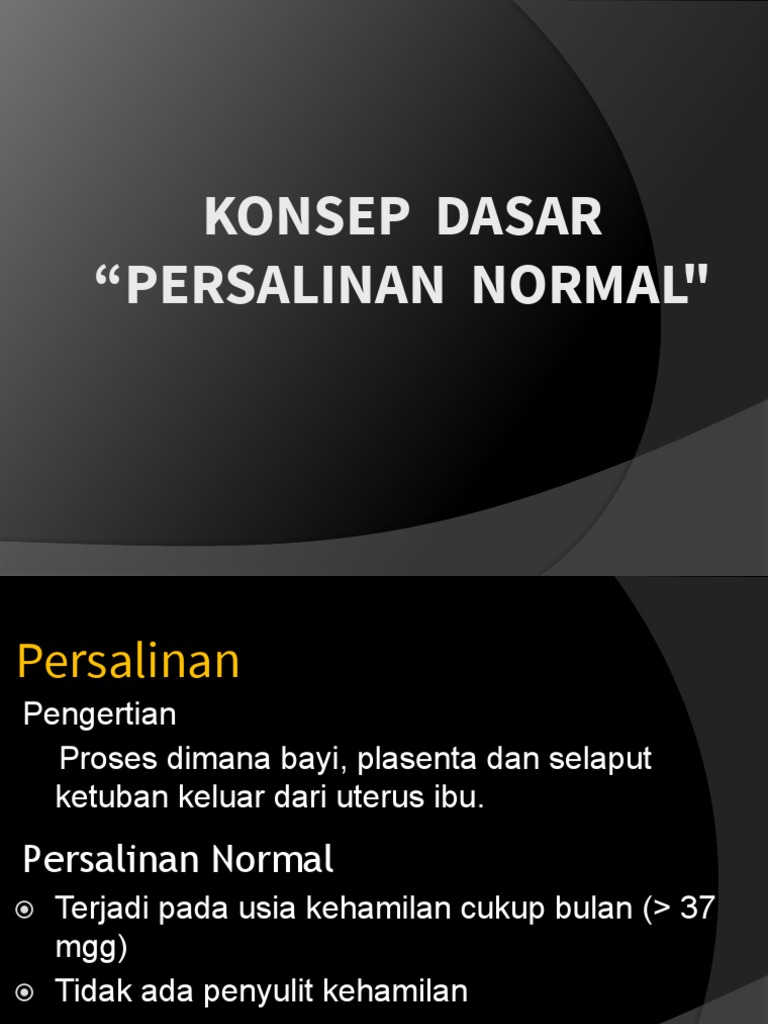 Panduan Persalinan Normal | PDF | Kesehatan Holistik | Sains & Matematika