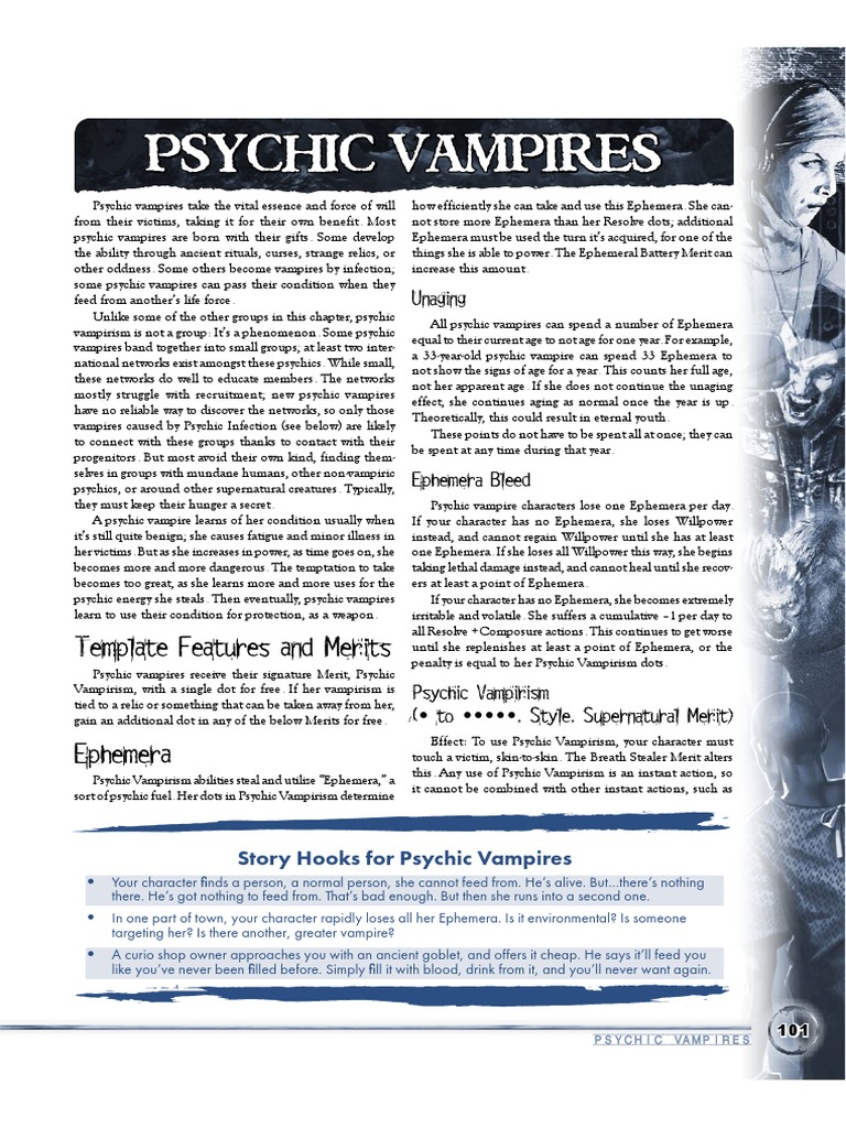 Psychic Vampire | PDF | Vampires