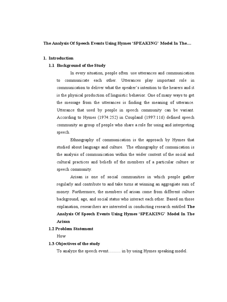 Speech Analysis in Arisan Events | PDF | Linguistics | Sociolinguistics