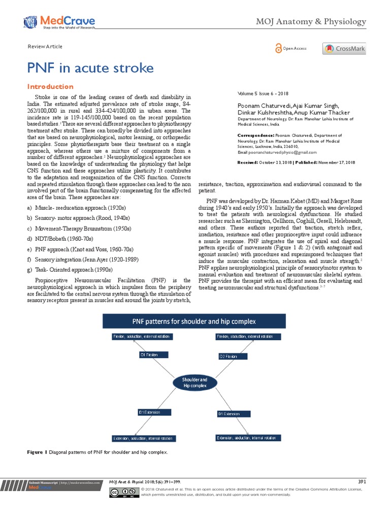 PNF in Acute Stroke: MOJ Anatomy & Physiology | PDF | Anatomical Terms ...