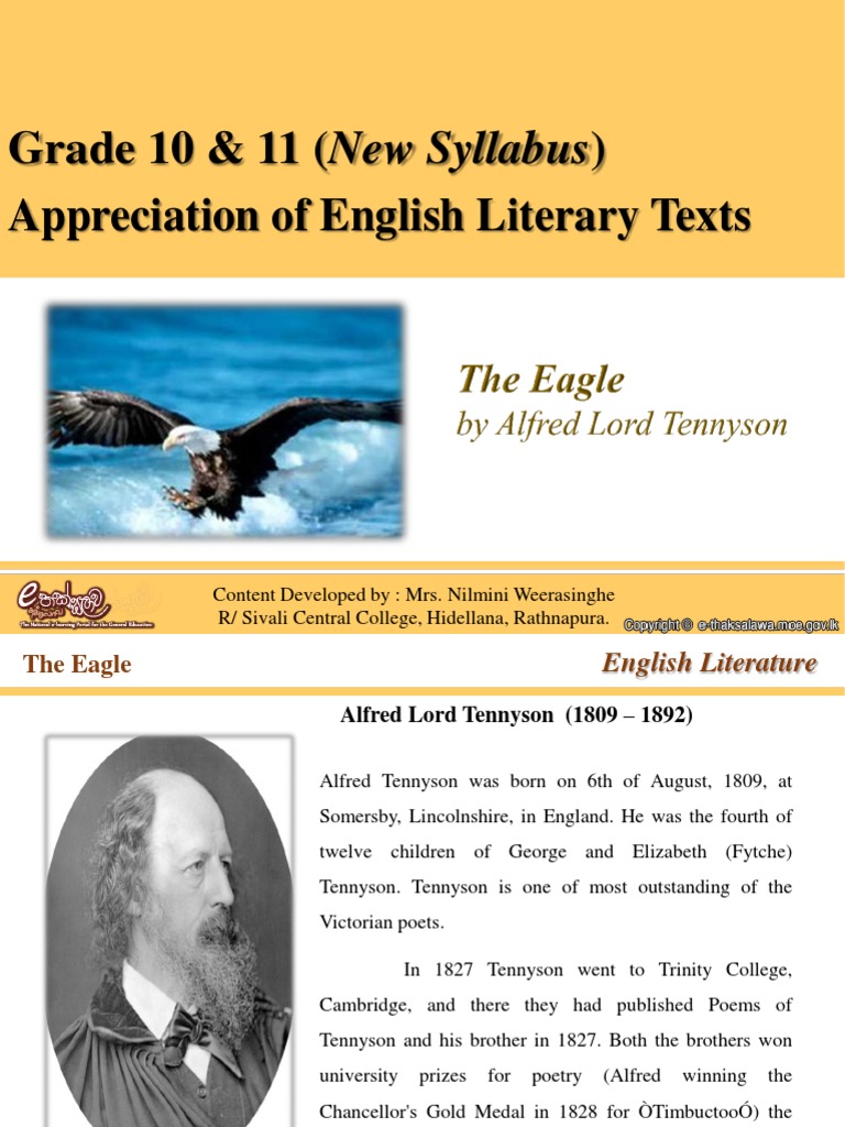 Grade 10 & 11 (New Syllabus) : Appreciation of English Literary Texts ...