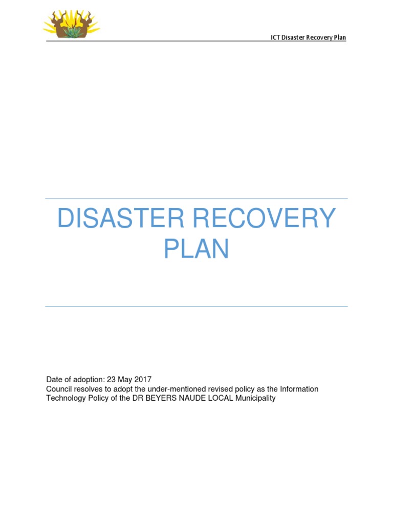 ICT Disaster Recovery Plan | PDF | Backup | Disaster Recovery
