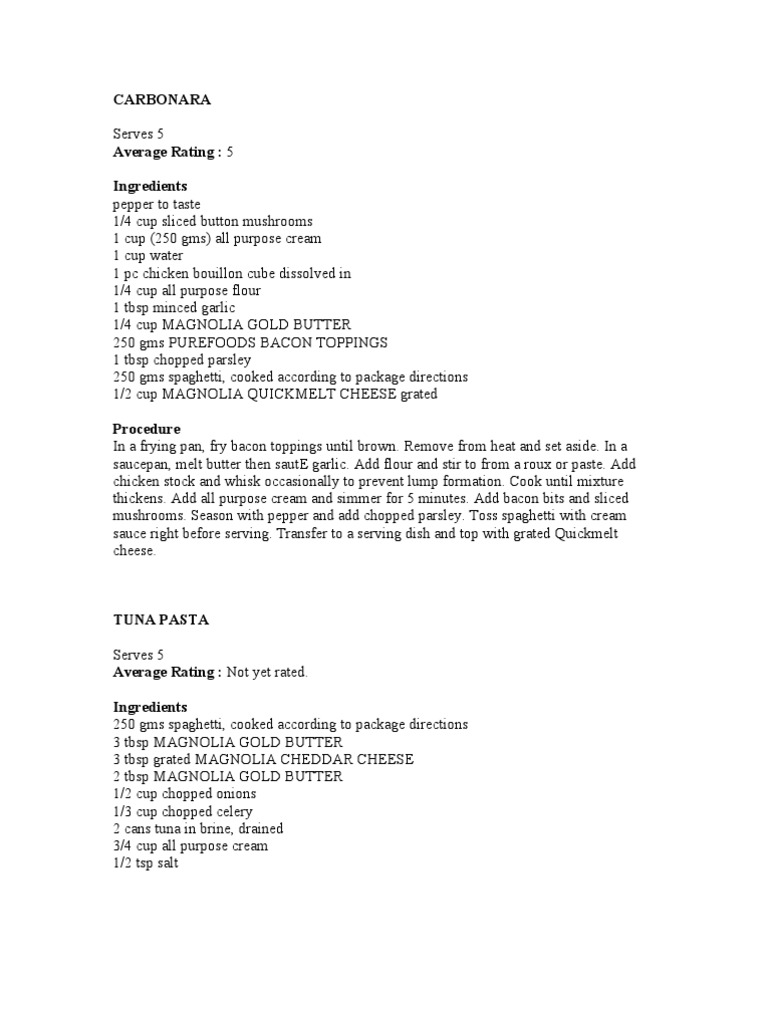 Recipes | PDF | Custard | Cakes