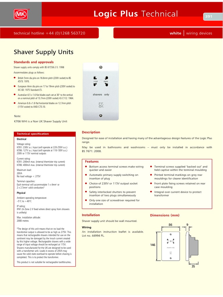 Shaver Supply Units All | PDF | Electrical Engineering | Nature
