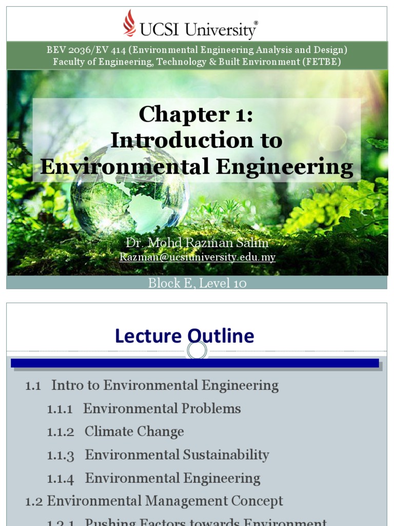 Introduction to Environmental Engineering | PDF | Food Web | Human ...