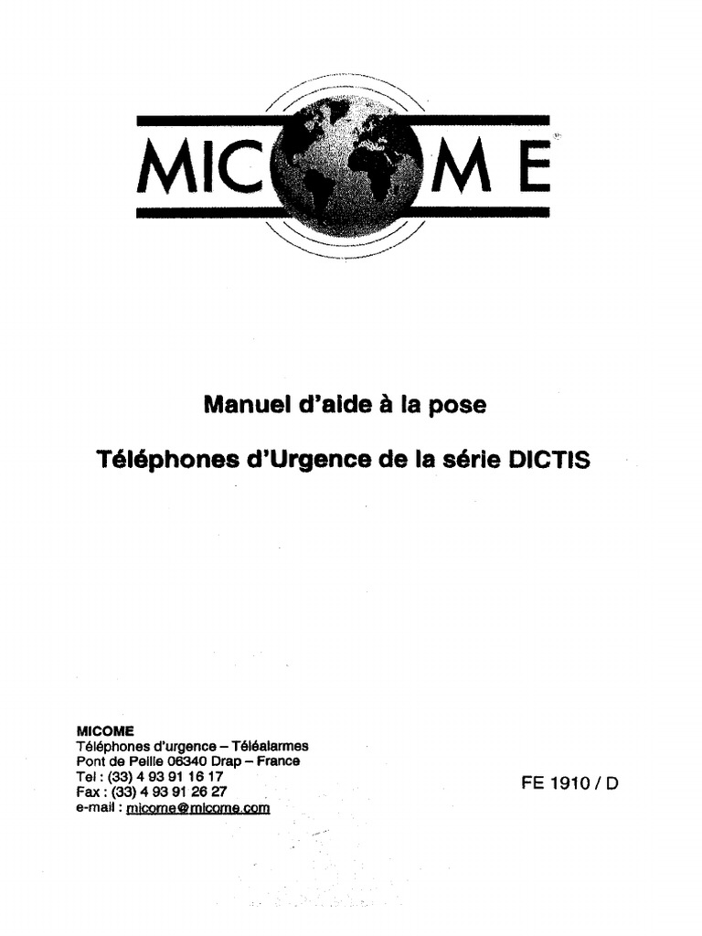 Dictis-Notice Micome PDF | PDF