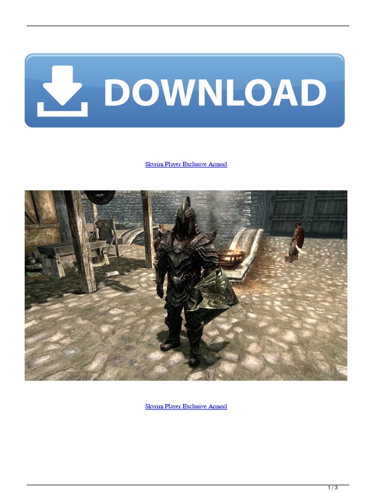 Skyrim Player Exclusive Armorl PDF | PDF | Armour | Leisure