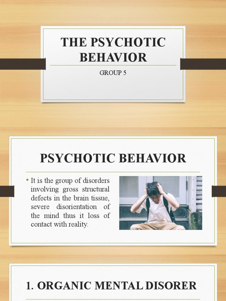 The Psychotic Behavior | PDF | Psychopathology | Nervous System