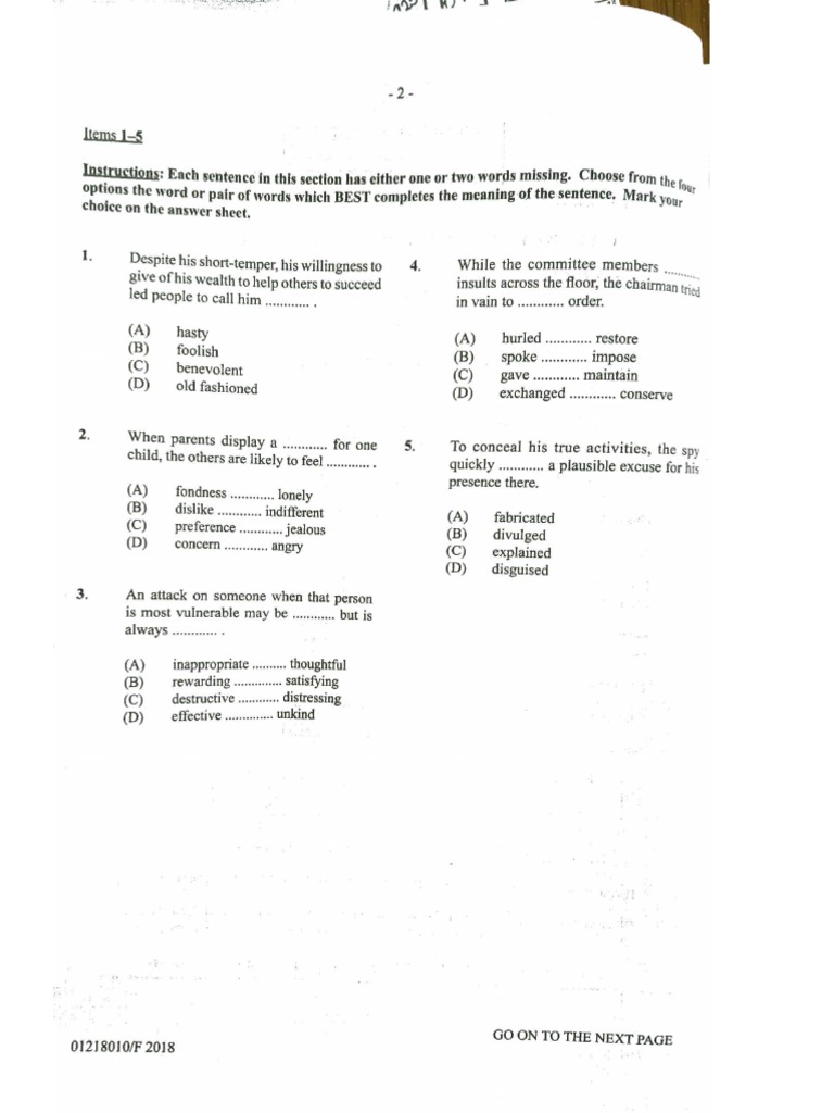 CSEC English - A P1 Jun - 2018 PDF | PDF