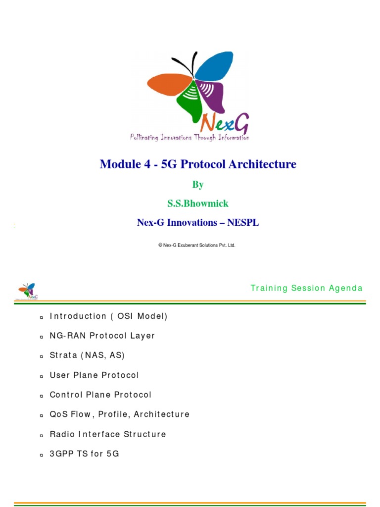 Module 4 - 5G Protocol Architecture: Nex-G Innovations - NESPL | PDF ...