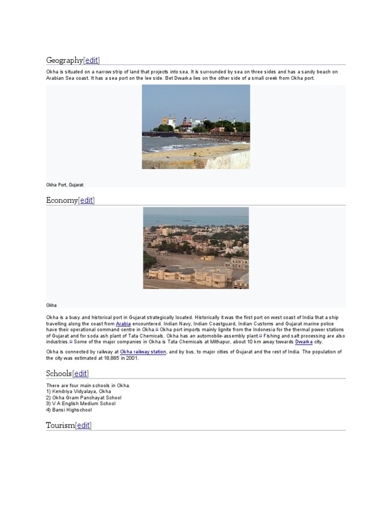 Geography: Okha Port, Gujarat | Download Free PDF | Hindu Deities ...