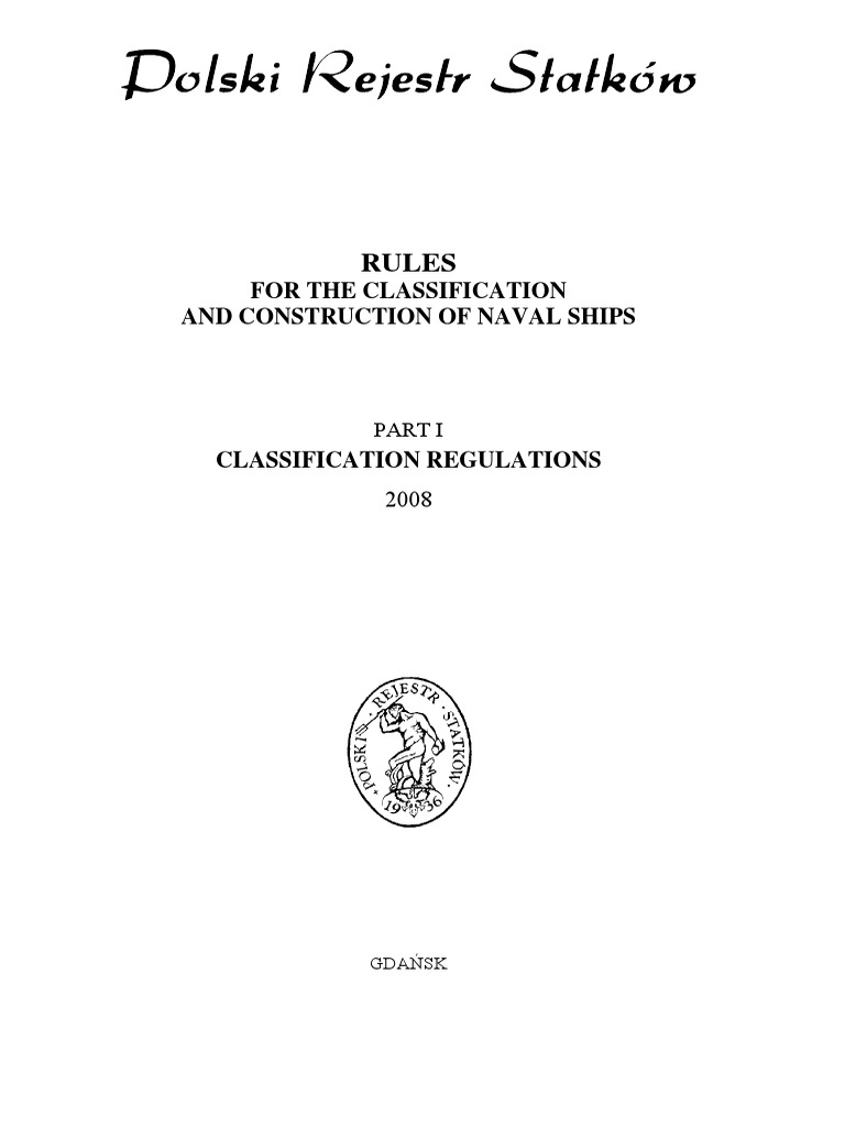 Rules: For The Classification and Construction of Naval Ships | PDF ...