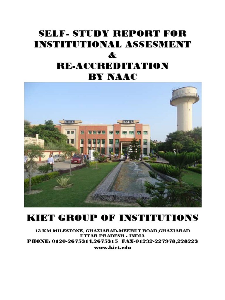 NAAC Self-Study Report for KIET | PDF | Curriculum | Academia