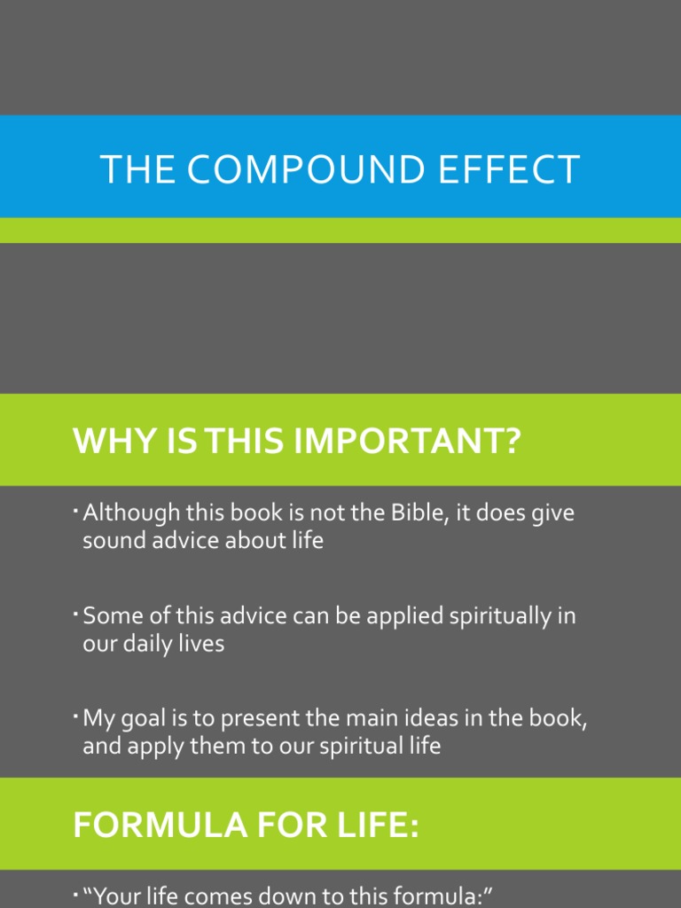 The Compound Effect | PDF | Habits | Religious Belief And Doctrine