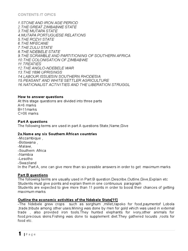 Overview of Southern African History | PDF | Mining | Agriculture