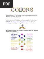Colour Therapy Document | PDF | Color | Blue