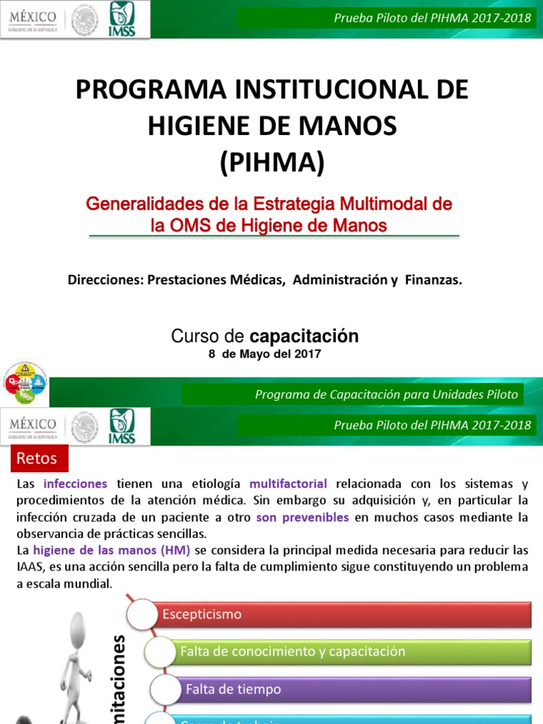 Generalidades PIHMA | PDF | Lavado de manos | Medicina